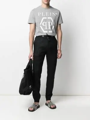 Philipp Plein Ss Hexagon Cotton T-shirt - Grey