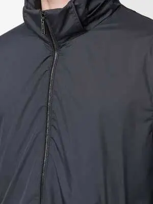 MOORER Hooded Zip-front Jacket - Blue