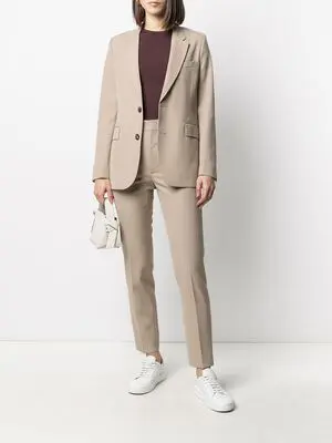 Ami Straight-leg Tailored Trousers - Neutrals