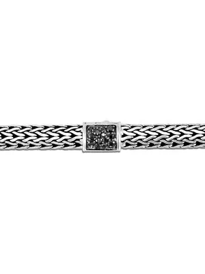 John Hardy Classic Chain Reversible Sapphire Pavé Bracelet - Silver