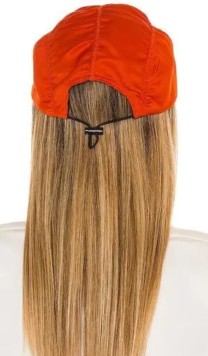 GANNI Baseball Cap In Orange,red
