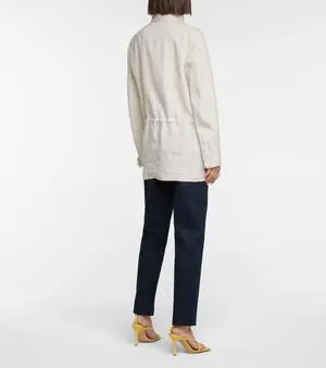Loro Piana Traveller Herringbone Linen Jacket