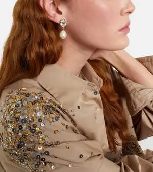 JENNIFER BEHR Tunis Drop Earrings - Silver
