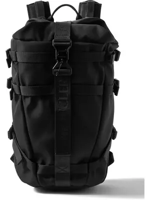 Moncler Argens Grosgrain-Trimmed Nylon-Ripstop Backpack - Black