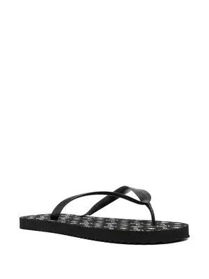 Philipp Plein Logo-Print Flip Flops In Black - 79% Off  display picture 2