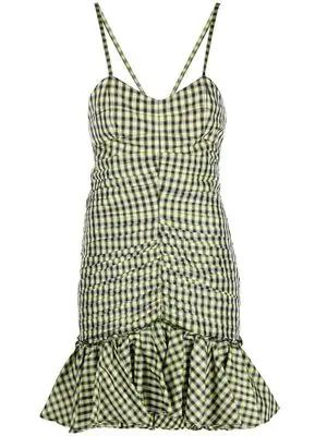 Philosophy Di Lorenzo Serafini Gingham Check Print Mini Dress