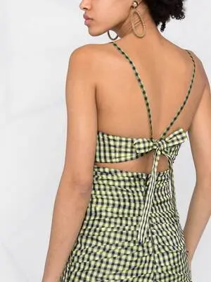 Philosophy Di Lorenzo Serafini Gingham Check Print Mini Dress