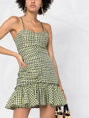 Philosophy Di Lorenzo Serafini Gingham Check Print Mini Dress