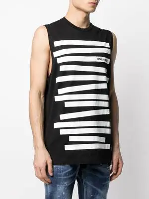 Dsquared2 Logo-print Striped Vest