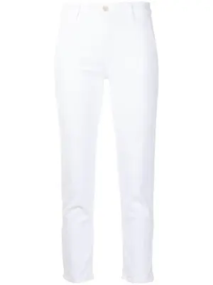 Ag Caden Cropped Pants - White