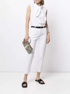 Ag Caden Cropped Pants - White