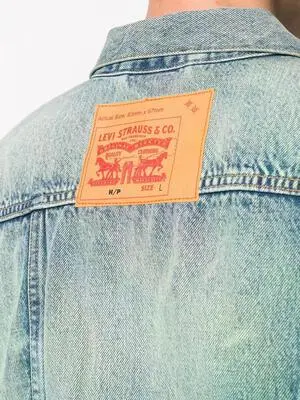 Heron Preston Denim Buttoned Jacket - Blue