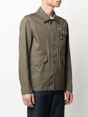 Herno Military Jacket With Patch Detail