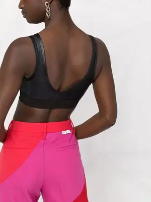 MSGM Logo-print Crop Top