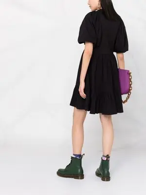 MSGM Puff-sleeve Mini Dress