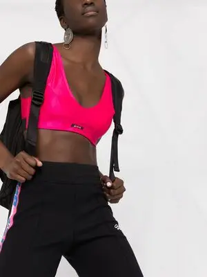 MSGM Logo-print Crop Top