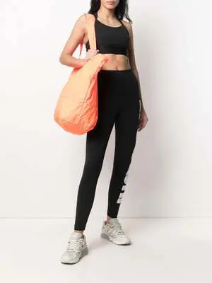 Nike High-rise Slogan Leggings - Black