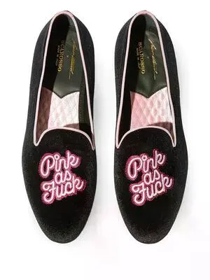 SCAROSSO X Brian Atwood Lady Nolita Slippers - Black