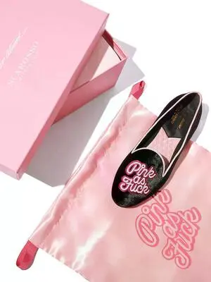 SCAROSSO X Brian Atwood Lady Nolita Slippers - Black