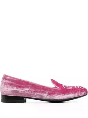 Scarosso Embroidered Flats For Women