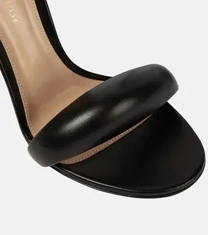 GIANVITO ROSSI Bijoux 105 Leather Sandals - Black
