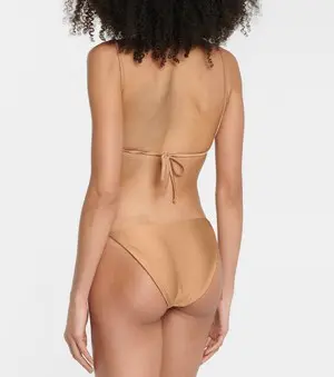 Jade Swim Bare Minimum Bikini Bottom - Gold
