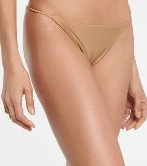 Jade Swim Bare Minimum Bikini Bottom - Gold