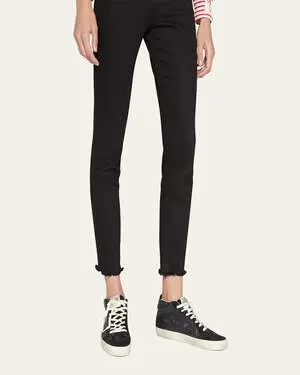 GOLDEN GOOSE Mid Star Glitter Wing-tip Sneakers