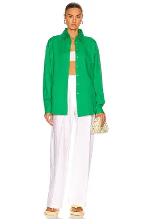 AEXAE Linen Trousers - White