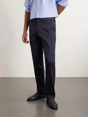 Nn07 Theo Stretch Organic Cotton-twill Chinos - Blue