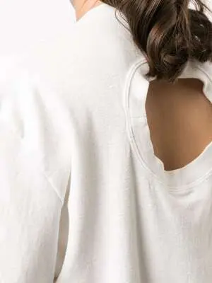 Proenza Schouler Rear Cut-out T-shirt - White