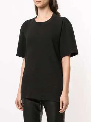 Proenza Schouler Overdyed Eco Core Jersey T-shirt - Black