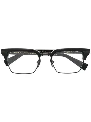 Balmain Legion Ii Rectangle-frame Eyeglasses - Black