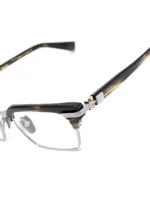 Balmain Legion Ii Rectangle-frame Glasses - Brown
