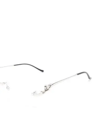 CARTIER Panthère Rectangle-frame Glasses