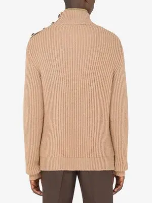 Dolce & Gabbana Rollneck Camel Hair Jumper