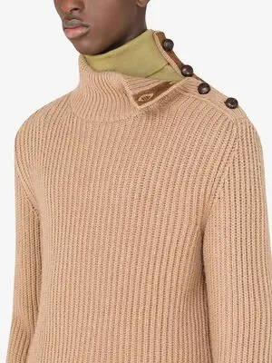 Dolce & Gabbana Rollneck Camel Hair Jumper