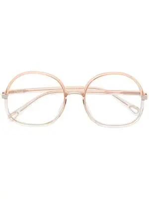 Chloé Round Frame Glasses - Orange