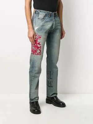 Heron Preston X Levi'S® 501 Concrete Jungle Jeans In Blue - 66