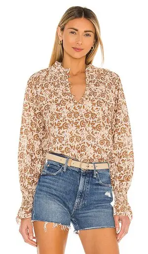 CLEOBELLA Reza Blouse In Neutral