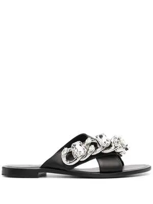 Philipp Plein Chunky Chain Detail Sandals