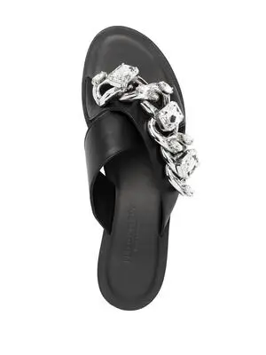 Philipp Plein Chunky Chain Detail Sandals