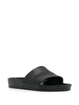 BIRKENSTOCK Barbados Embossed Logo Slides