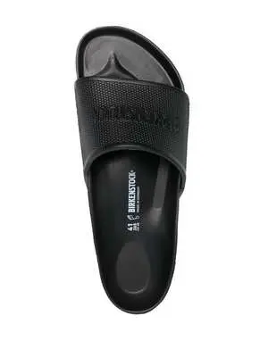 BIRKENSTOCK Barbados Embossed Logo Slides