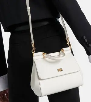 Dolce & Gabbana Sicily Small Shoulder Bag - White