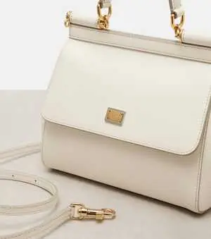 Dolce & Gabbana Sicily Small Shoulder Bag - White