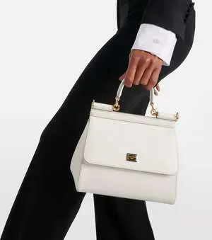 Dolce & Gabbana Sicily Small Shoulder Bag - White