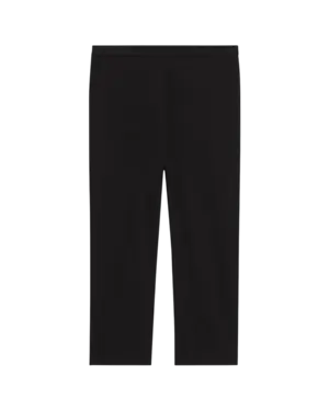 Theory Treeca Good Linen Ankle Pants - Black