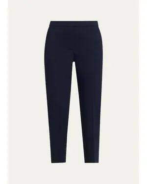 Theory Theory Treeca Good Linen Ankle Pants Midnight N