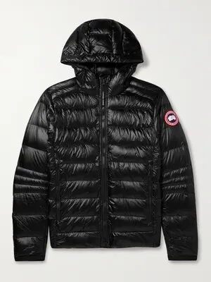 Canada Goose Crofton Slim-fit Recycled Nylon-ripstop Hooded Down Jacket - Black
